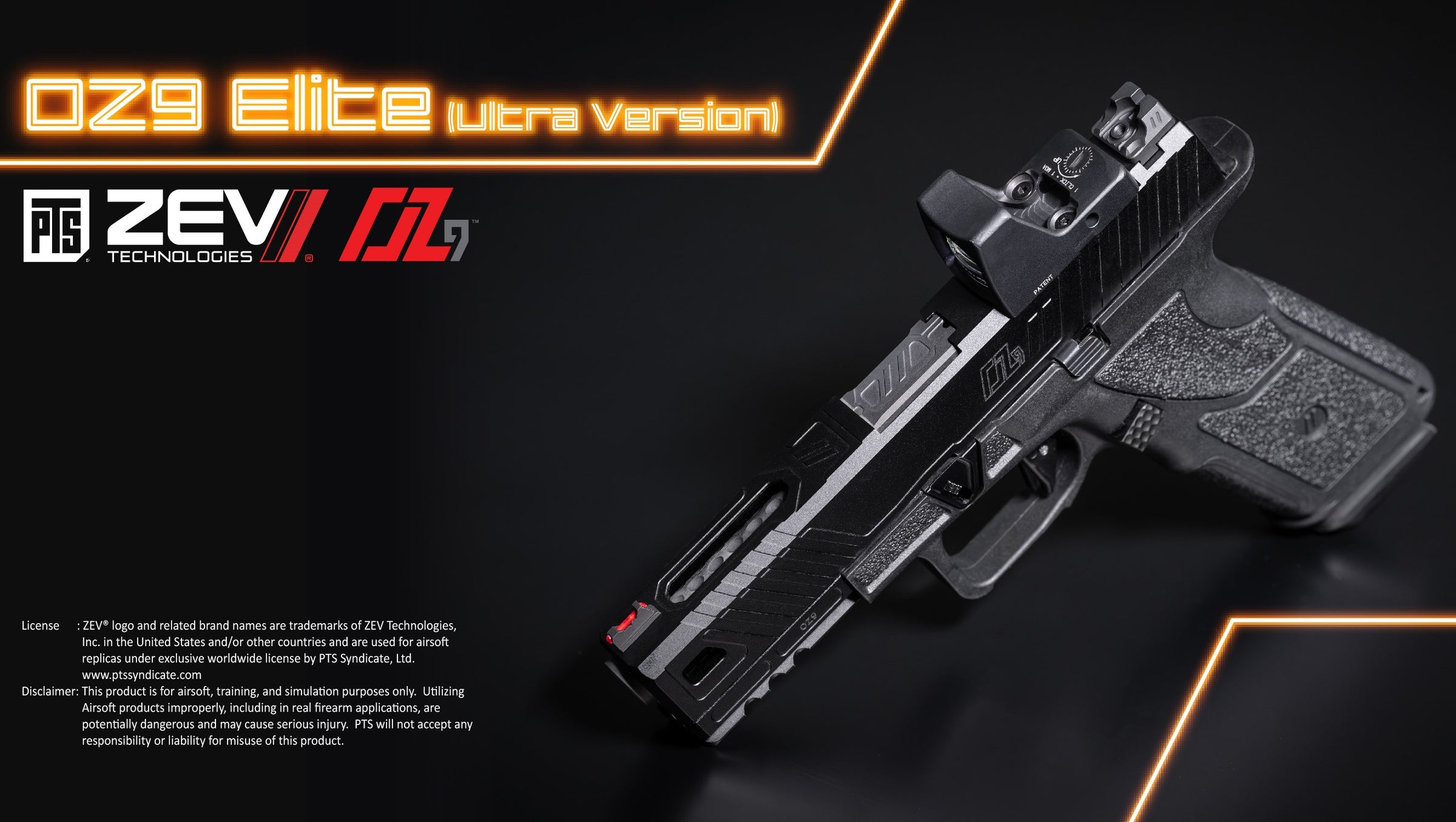 搭配CompTac槍套的PTS ZEV OZ9 Elite (Ultra Version)：氣槍愛好者的終極選擇