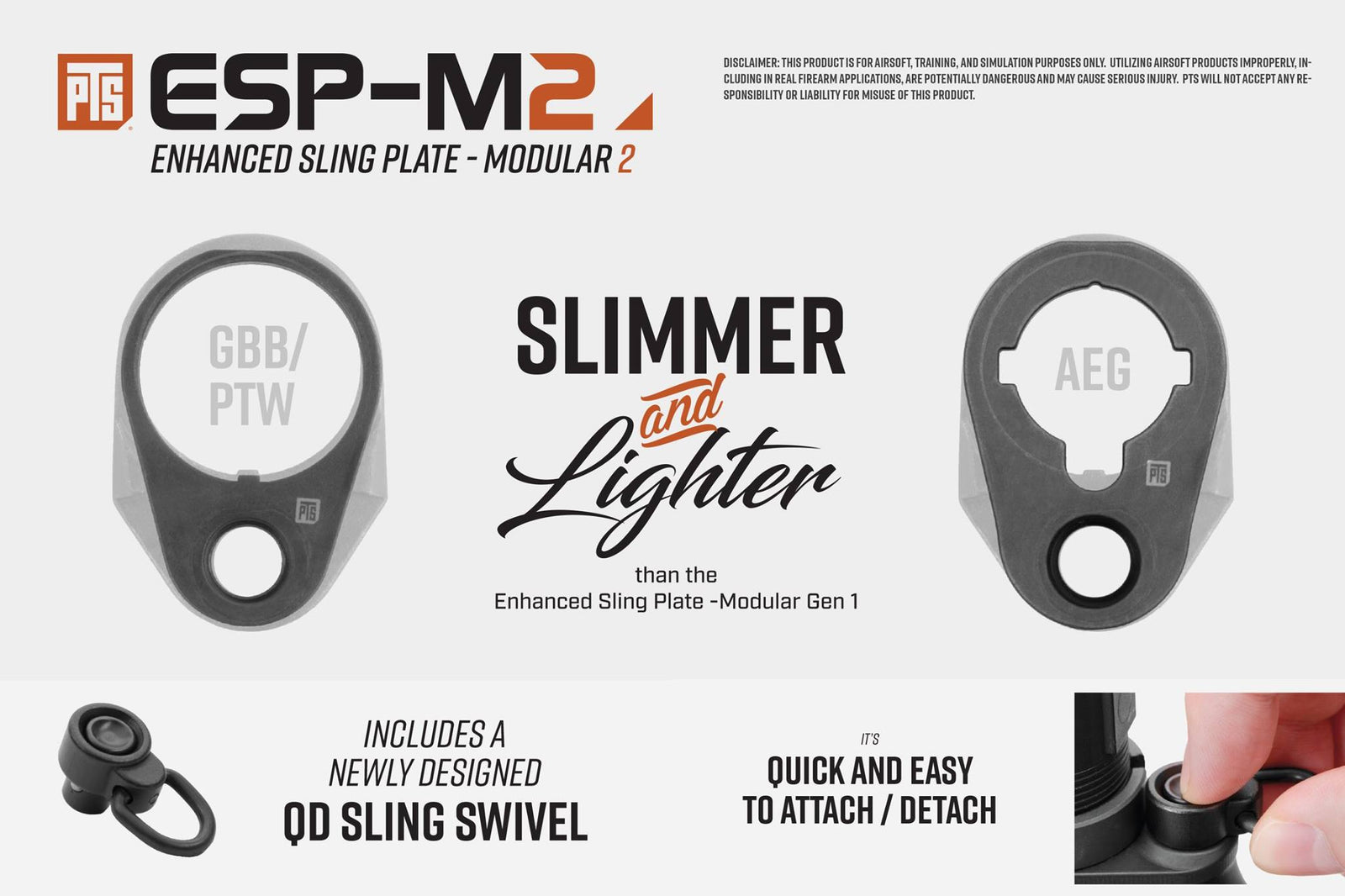 PTS Enhanced Sling Plate Modular Gen 2 | PTS Steel Shop