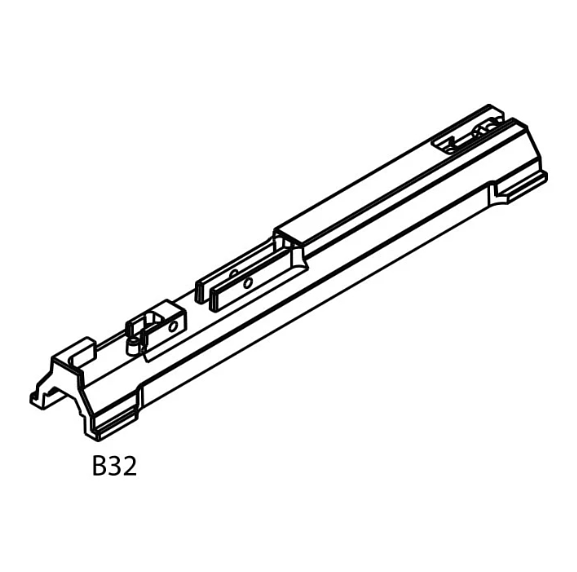 Masada AEG Replacement Parts (B32) - MSD Bolt Door Carrier | PTS Steel Shop