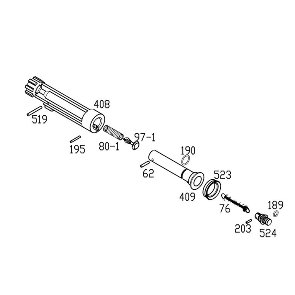 Masada GBB Replacement Parts (XPMG-408ASY) - Nozzle Set | PTS Steel Shop